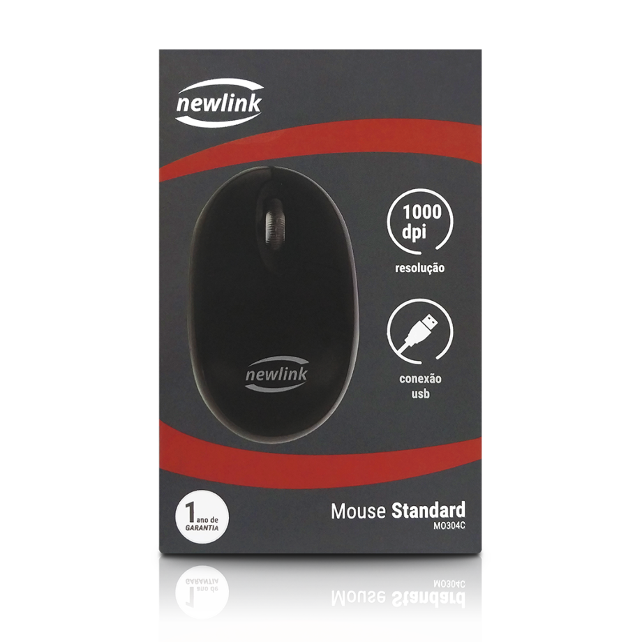 MOUSE STANDARD V.2 USB MAXPRINT PRETO - 1000DPI - Easy Laser